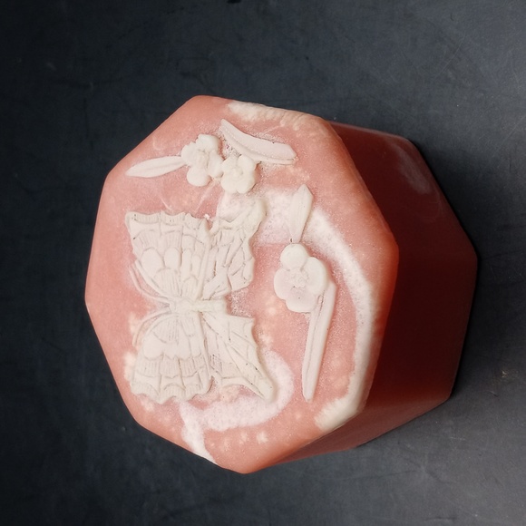 Accents | Vintage Pink Handcrafted Soapstone Trinket Jewelry Box With ...